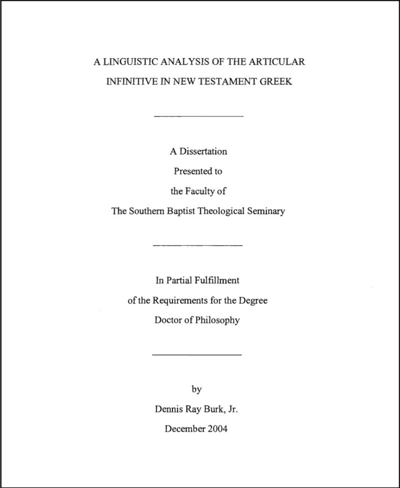 Dissertations / Theses / Dissertation Ideas - Greek Language and ...